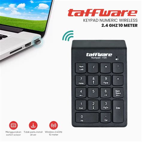 Jual Numeric Keypad Numpad USB Wireless 2 4 GHz 10M Shopee Indonesia