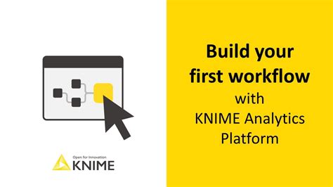 Build Your First Workflow With Knime Analytics Platform Youtube