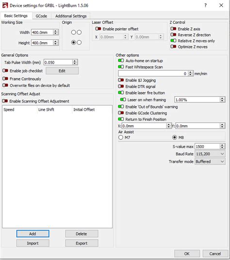 Atomstack X20 PRO Not Correctly Recognized Atomstack LightBurn