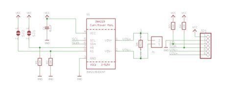 Wiring The I C INA ZERO Drift Bidirectional Current Power Monitor With MCU Core Com