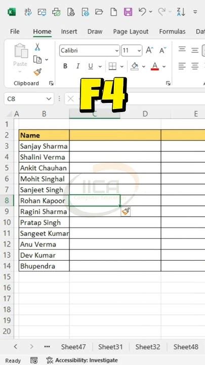 How To Insert Columns Using Shortcut In Excel Shorts Excel