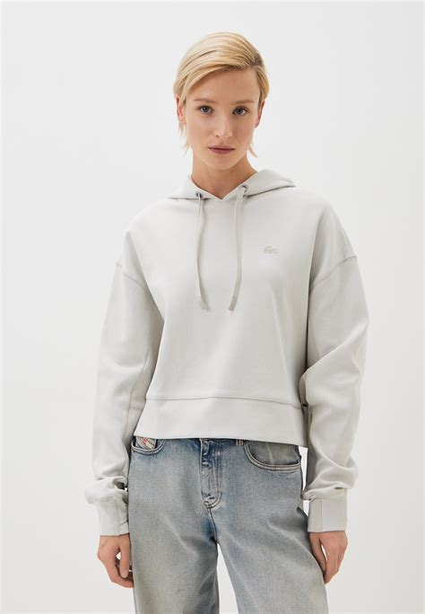 Худи Lacoste, цвет: серый, MP002XW19YTD — купить в интернет-магазине Lamoda