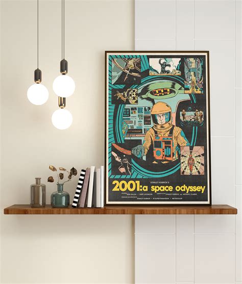 2001 A Space Odyssey Poster Stanley Kubrick Vintage Retro Poster