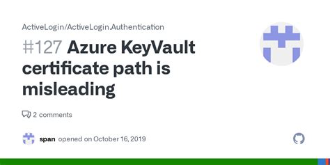 Azure Keyvault Certificate Path Is Misleading · Issue 127