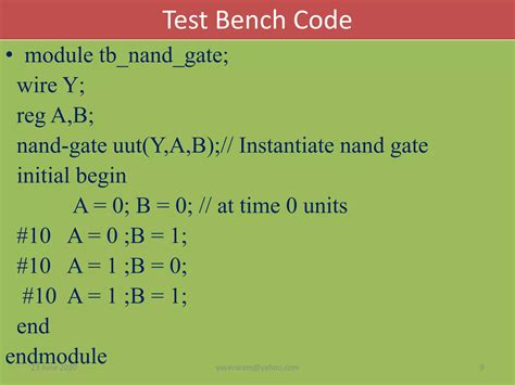 Verilog Test Bench PPTX Programming Languages Computing