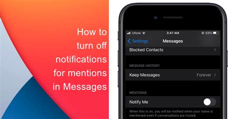How To Turn Off Notifications For Mentions In Messages On IPhone IPad