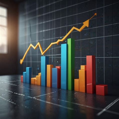 Statistics Graph 3d Icon Growing Bars Columns Premium Ai Generated Image