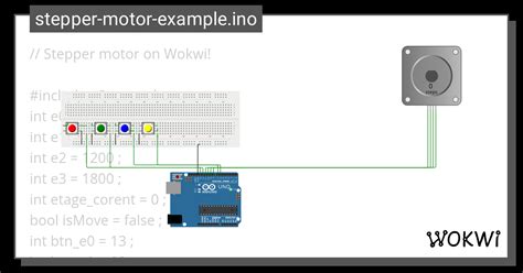 stepper motor o copy wokwi esp32 stm32 arduino simulator