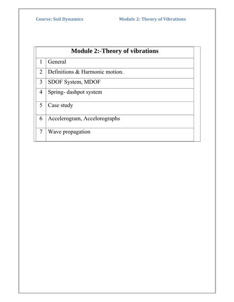 Pdf Module 2 Theory Of Vibrations Courses