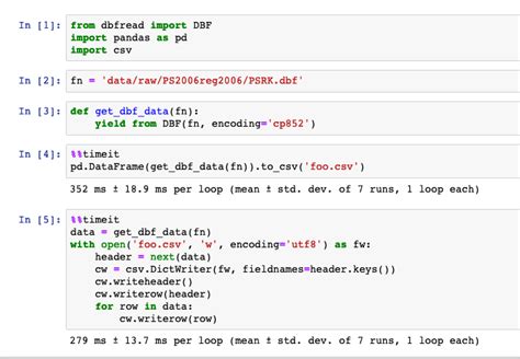 How Can I Dump Dbfs To Csvs Faster · Issue 38 · Olembdbfread · Github