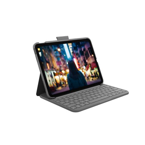 Logitech Slim Folio Ipad Keyboard Case Bluetooth Wireless Keyboard Suits For 7 8 9 10th Gen
