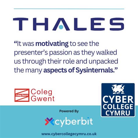 Cybersecurity Cybereducation Workshops Skilldevelopment Thales Cyber College Cymru
