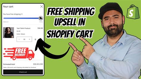 How To Add Free Shipping Upsell In Shopify Cart Websensepro