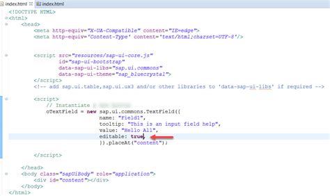UI Text Field SAPCODES