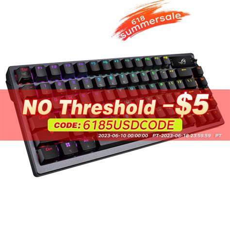 Asus Rog Azoth 게임용 키보드 Usb 20bt 51rf 24ghz 연결 Oled 디스플레이 Pbt 더블샷