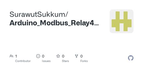 Github Surawutsukkum Arduino Modbus Relay4ch