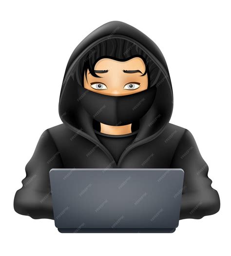 Premium Vector Young Hacker Programmer It Specialist Coder Sitting At A Laptop Vector Illustration