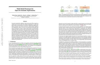 Multi Modal Prototypes For Open World Semantic Segmentation Papers