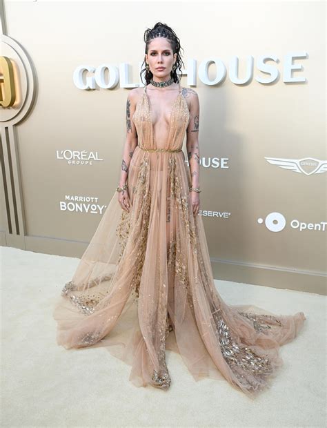 Halsey Frees The Nipple In A Completely Sheer Gown For The Gold Gala