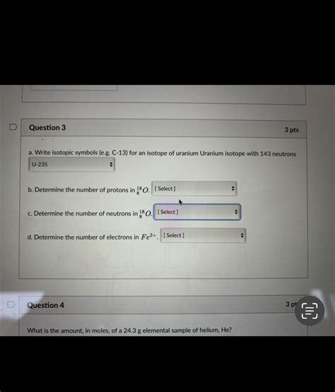 Solved A Write Isotopic Symbols E G C 13 For An Isotope Chegg Com
