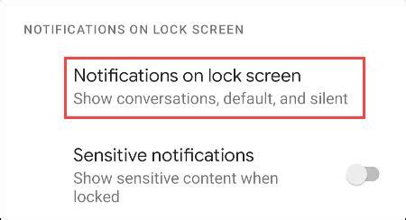 How To Hide Sensitive Notifications On Android