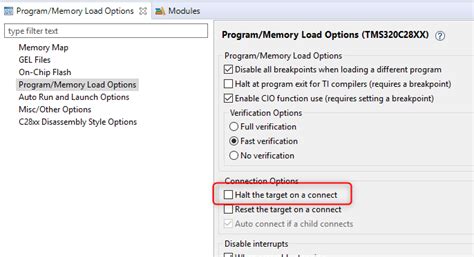 ccs tms320f280049 ccs debug server scripting connect to running