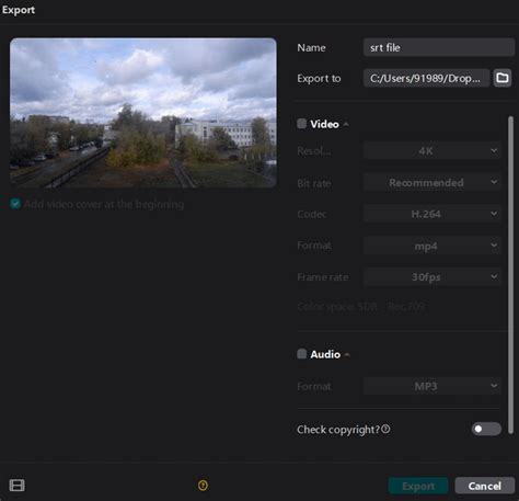 can t export srt files from capcut r capcut