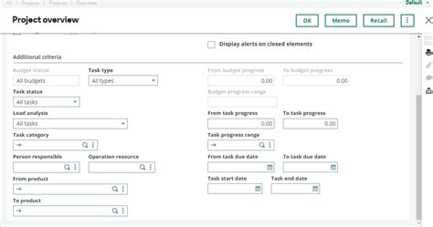 Functionality Of Project Overview In Sage X3 Sage X3 Tips Tricks
