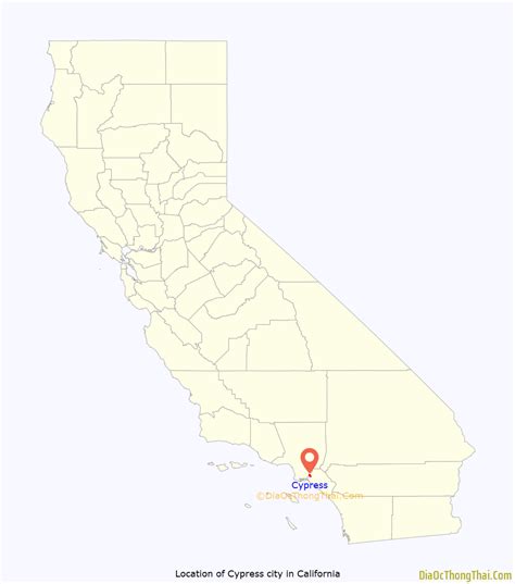 Map Of Cypress City California Thong Thai Real