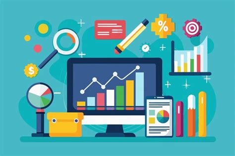 Colorful Data Analysis And Business Growth Concept Illustration Premium Ai Generated Vector