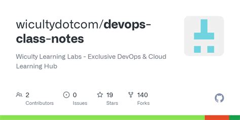 Github Wicultydotcom Devops Class Notes Wiculty Learning Labs Exclusive Devops Cloud