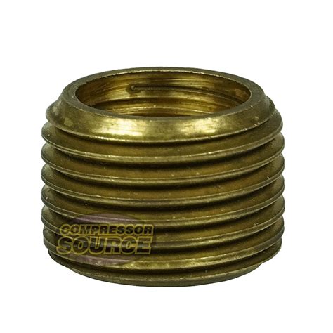 1 2 Male Npt Outer X 3 8 Female Npt Inner Solid Brass Socket Bushing