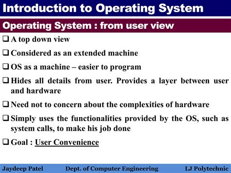 Operating System Introduction To Operating System Pptx