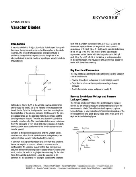 Construction Of Varactor Diode At Maryann Diggs Blog