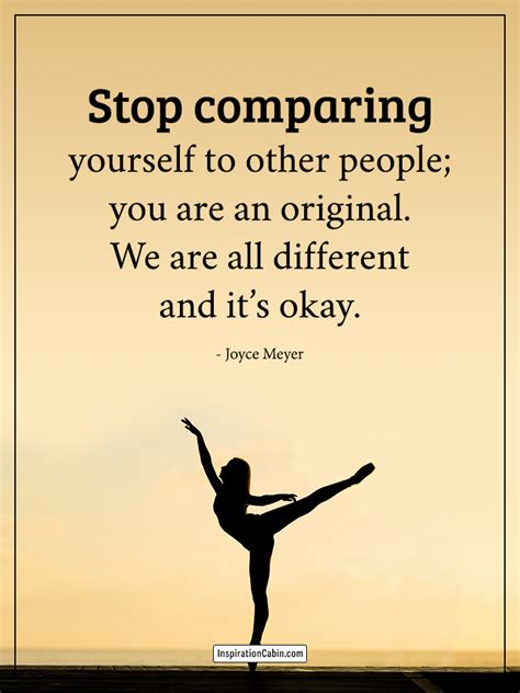 Stop Comparing Yourself To Other People Inspiration Cabin