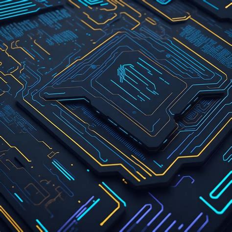 Premium Ai Image A Futuristic Technological Background With Glowing Circuitry Patterns And