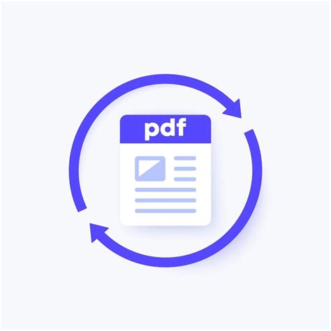 Convert To Pdf Document Icon 47182492 Vector Art At Vecteezy