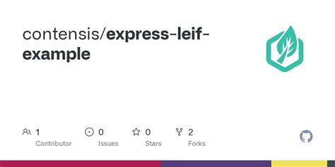 Github Contensis Express Leif Example
