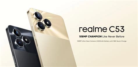 Realme C53搭载 细分市场首款 1 08亿像素摄像头，即将发布 Notebookcheck News