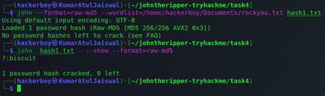 All About Hashing Cracking Tool John The Ripper Hacking