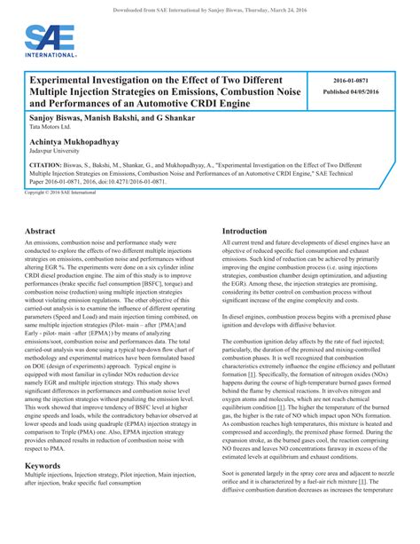 Pdf Experimental Investigation On The Effect Of Two Different