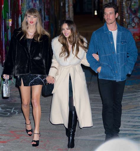 Taylor Swift Spotted Showing Off Ring To Miles Teller And Keleigh Sperry