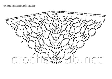 Схема вязание шале крючком