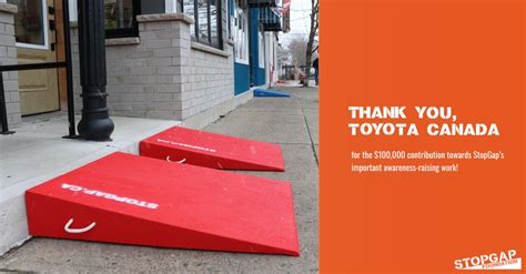 Thankyou Toyotacanada Accessibility Stopgap Foundation