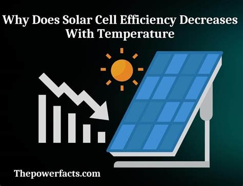 Why Does Solar Cell Efficiency Decreases With Temperature The Power