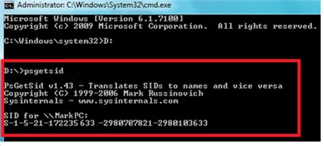Sysadminos E Diary Find Out Windows Sid Security Identifier Of A