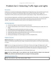 CS PS Pdf Georgia Tech S CS Computer Vision Problem Set Detecting Traffic Signs