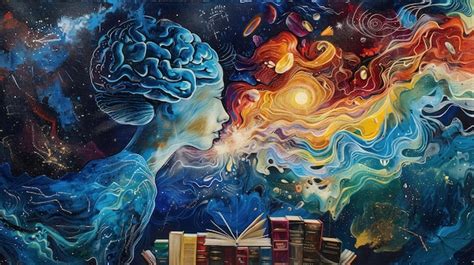 transcending knowledge embracing the cosmos premium ai generated image