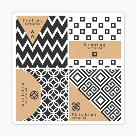 Esfj Cognitive Patterns Sticker For Sale By Eilamona Redbubble