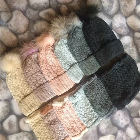 خرید و قیمت کلاه و شال دخترانه و پسرانه طرح فندقی از غرفه ارزان سرای